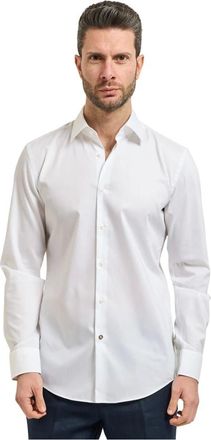 HUGO BOSS Homme, Chemises, Blanc, Taille: 4XL Chemise en coton coupe slim