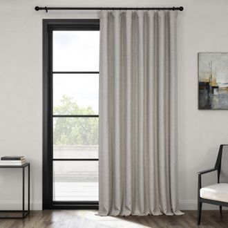 Half Price Drapes Boch-LN1857-108-DW Verdunkelungsvorhang, extra breit, 1 St&uuml;ck, 100 x 108, Haferflocken