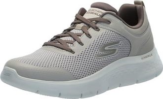 Skechers Baskets Go Walk Flex Independent pour Homme, Textile synthétique Brun Clair, 44 EU
