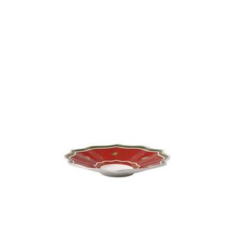 Villeroy & Boch Toys Delight Soucoupe pour tasse &agrave; caf&eacute; au lait, 19 cm, Porcelaine Premium, Rouge