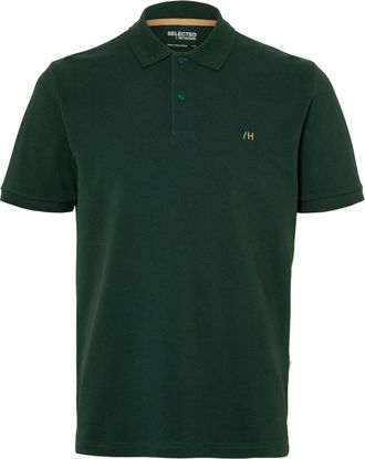 Selected SELETED HOMME Mens SLHDANTE SS Polo W NOOS T-Shirt, Trekking Green, S