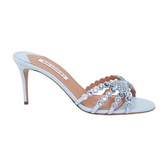 Aquazzura Tequila Sandal 75 - - Shoes - Damen - Blau - 37 1/2 EU