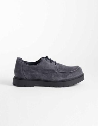 Birkenstock Highwood Moc Toe - Schn&uuml;rschuhe in Anthrazit-Grau