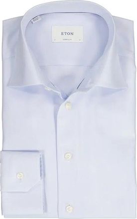 Eton Herren Hemd blau Oxford