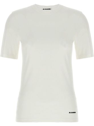 Jil Sander t-shirt à logo imprimé - Blanc
