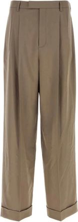 Valentino Garavani Homme, Pantalons, Beige, Taille: L Cappuccino Wool Pant