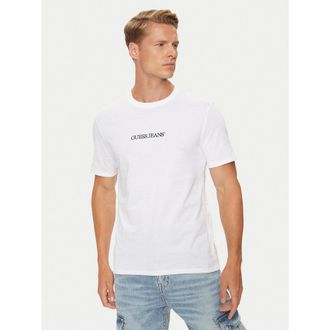 Guess T-Shirt M4YI52 K8HM0 Wei&szlig; Slim Fit