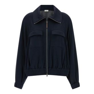 Brunello Cucinelli Damen, Jacken, Blau, XSGr&ouml;&szlig;e