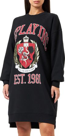 Replay Damen W9740b L&auml;ssiges Kleid T-Shirt, 098 Black, S