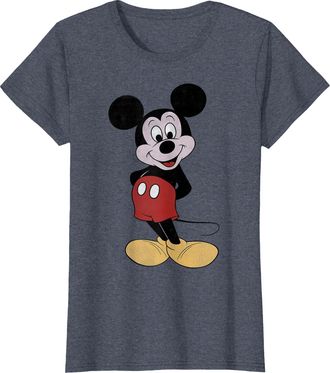 Disney Mickey Mouse T-Shirt im Vintage-Stil mit Mickey-Pose-Grafik T-Shirt