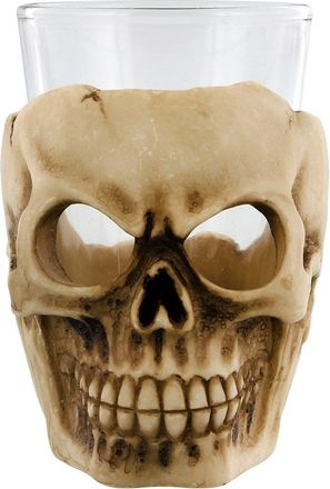 Puckator Schnapsglas, Motiv: Grauenhafter Totenkopf, 7 x 5 cm