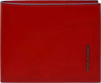 Piquadro Portefeuille en cuir - Homme - Accessoires - Rouge - Taille: ONE Size
