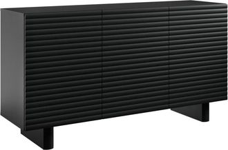 Vente-Unique Vente-unique - Buffet avec 3 portes en mdf - Noir - ludima