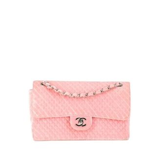 Chanel Pre-owned Vintage Gesteppte Schultertasche aus Samt - - Pre-owned - Damen - Rosa - ONE SIZE