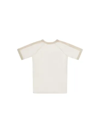 Gucci Girls Logo T-Shirt For Boy Dusty White-Mc Cotton T-Shirts White/mc And Polos