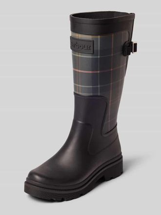 Barbour Gummistiefel mit Label-Patch