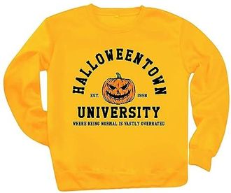 Generic Halloweentown Sweatshirt T Shirt Halloweentown Sweatshirt Vintage Halloween Sweatshirts pour Femmes Ou Hommes Sweet A Capuche pour Femme Noir Sweat Gr