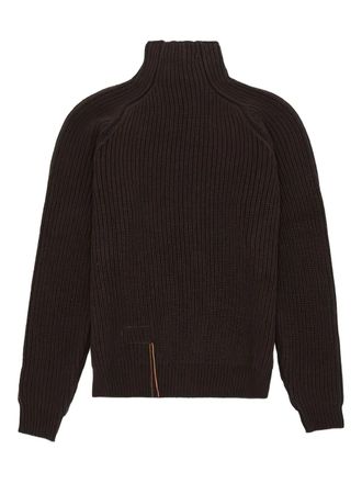 Fortela pull Leona &agrave; design nervur&eacute; - Marron
