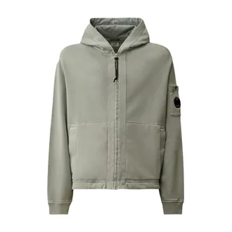 C.P. Company C.p. Company, Homme, Sweatshirts et sweats &agrave; capuche, Bleu, Taille: XS Zip Hooded Sweat Ss039A