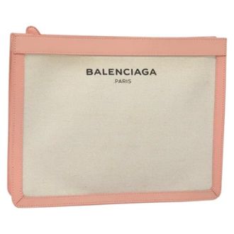 Balenciaga Pre-owned Toile pochettes-minaudieres - Femme - Pre-owned - Blanc - Taille: ONE Size