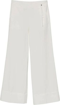Herno Femme, Pantalons, Blanc, Taille: 40 FR Pantalon Palazzo &agrave; Poches