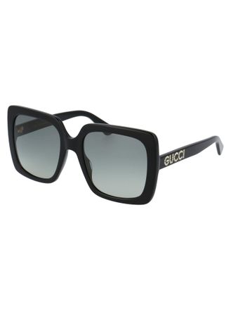 Gucci Womens Sunglasses Gg0418s Black-Grey Acetate Black-Black-Grey Black/black/grey