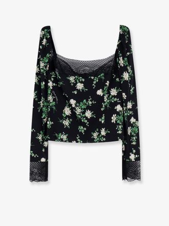 Dolce & Gabbana Silk top with floral print - DOLCE & GABBANA - gender_Woman