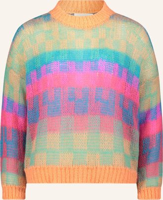 Cartoon Cartoon Pullover Mit Mohair pink