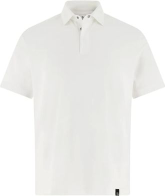 Boggi Milano metal-stud polo shirt - Wei&szlig;