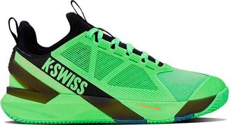 K-Swiss Herren K-Frame Speed RUBLO Clay Tennis Shoe, Soft Neon Green/Black/Neon Lava, 44.5 EU