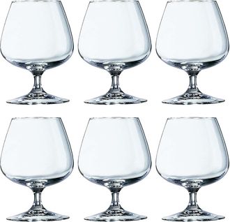 Arcoroc ARC 62664 Degustation Cognacschwenker, Cognacglas, 410ml, Glas, transparent, 6 St&uuml;ck, Ohne F&uuml;llstrich