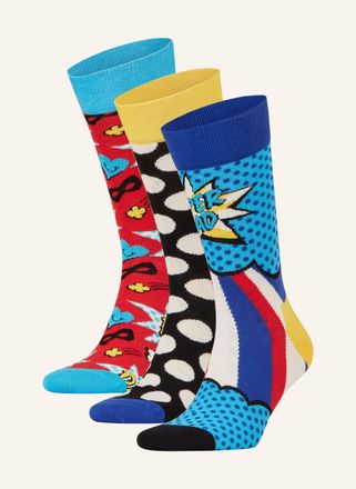 Happy Socks 3er-Pack Socken Mit Geschenkbox blau