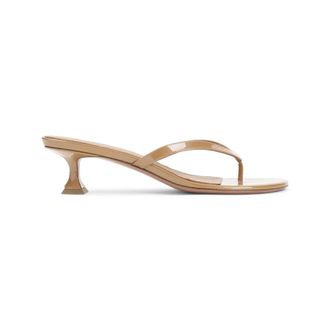 Amina Muaddi Femme, Chaussures, Beige, Taille: 41 EU Juliette Thong Sandales