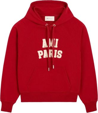 Ami SweaT-shirt &agrave; capuche Usw803 - unisex - Sweatshirts et sweats &agrave; capuche - Rouge - Taille: S