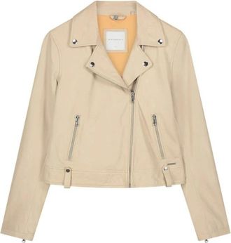 Rino&Pelle Juno Biker Jacket - - Jackets - Damen - Beige - L