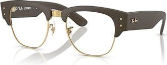 Ray-Ban Mega Clubmaster Liteforce Optics Limited Sand Braun Fassung Klar Glas Polarisiert 52-21