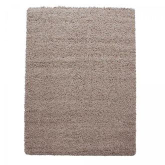 Jadorel Jadorel - Tapis poils longs shaggy 120x170 beige tiss&eacute; rectangle motif uni uni l