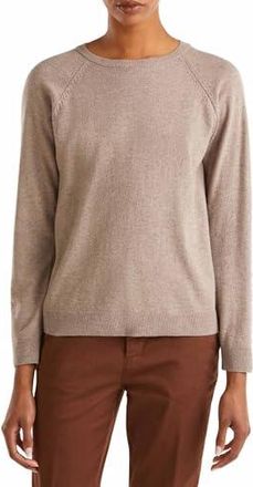 Benetton Maglia M/L 1035d1p17 Sweater, Beige, M Femme