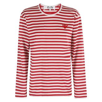 Comme Des Gar&ccedil;ons Femme, Tops, Rouge, Taille: 38 FR T-Shirt Emblem
