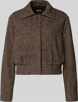 HUGO BOSS Slim Fit Bomberjacke aus Baumwoll-Mix Modell Jocalenal