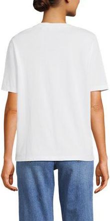 Lands End Kurz&auml;rmelige Rundhalsshirts im 3er-Set, Damen, Gr&ouml;&szlig;e:40-42 regular, Wei&szlig;, by Lands End