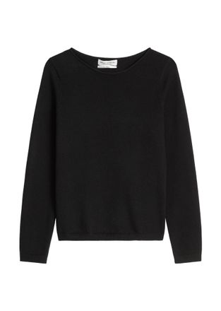 Marc O'Polo Basic-Strickpullover Regular aus softem Baumwolle-Schurwolle-Mix S, schwarz