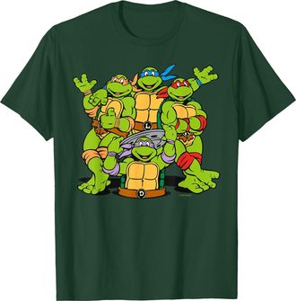 Teenage Mutant Ninja Turtles TMNT Turtle Power Best Friends 80er 90er Cartoon-Reptilienliebhaber T-Shirt