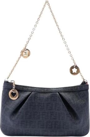 Fendi Pre-owned Canvas Shoulder Bag - - Pre-owned - Damen - Schwarzk - ONE SIZE