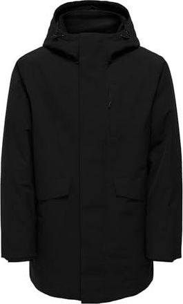 Only & Sons Onsenrico OTW Parka imperm&eacute;able stretch pour homme, noir, taille X_L, Noir, x_l