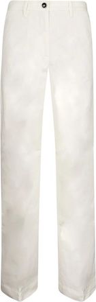 Nine In The Morning Femme, Pantalons, Blanc, Taille: W26 Logo Detail Pantalons