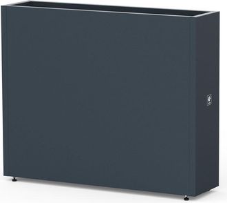 Herstera Garden Blumenkasten aus Metall | 100x25x80 cm Anthrazit | Pflanzk&uuml;bel f&uuml;r Garten & Terrasse | Blumenk&uuml;bel zum Bepflanzen von Blumen oder Kr&auml;utern | Pf