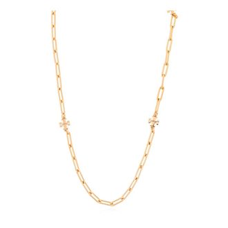 Tory Burch Good Luck Chain Necklace - - Accessories - Damen - Gelb - ONE SIZE