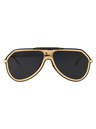 Dolce & Gabbana 0DG2309 Gold Metal Aviator Sunglasses - Gold