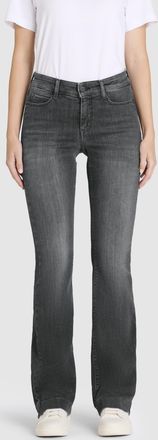MAC Broeken Bootcut-Jeans MAC Dream-Boot, Damen, Gr. 40, L&auml;nge 30, grau (natty anthrazit used), Denim/Jeans, Obermaterial: 90% Baumwolle, 7% Elastomultiester, 3% 